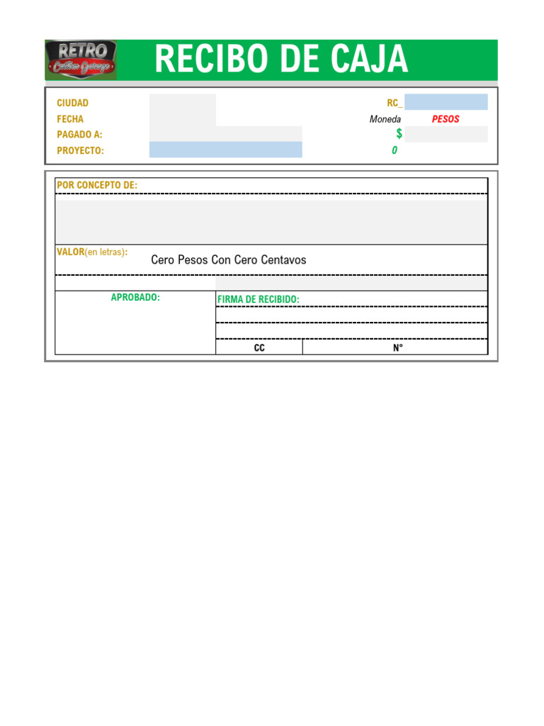 Recibo Caja Nº | PDF