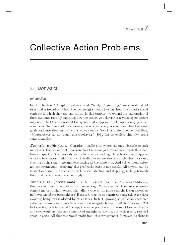 Collective Action Problems | PDF | Game Theory | Cooperation