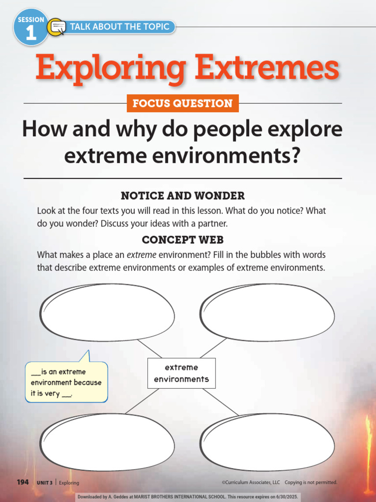 Exploring Extreme Environments in Science | PDF | Volcano | Lava