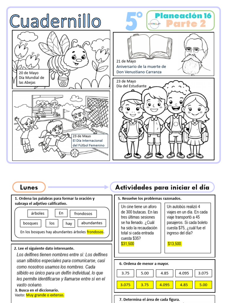 Solu Parte 2 5° | PDF | Narración | Puntuación