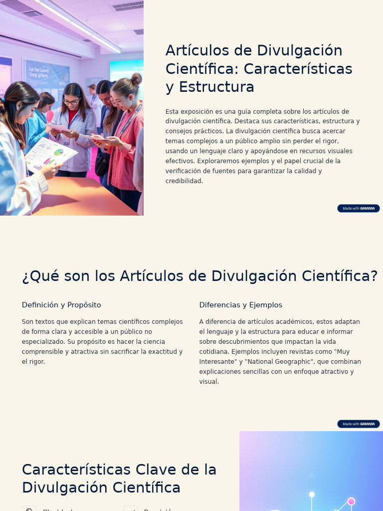 Articulos-de-Divulgacion-Cientifica-Caracteristicas-y-Estructura | PDF | Información | Ciencia ...