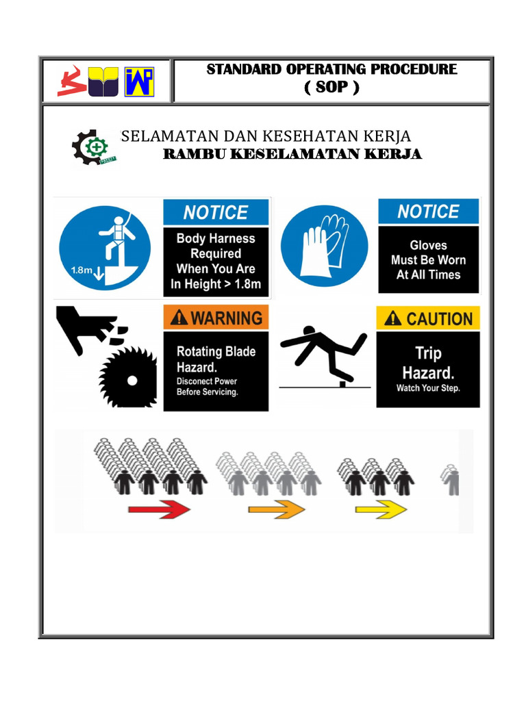 Sop Rambu Keselamatan Kerja | PDF
