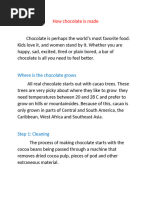 Human Hair's Role in Chocolate Production | PDF | Chocolate | Cysteine