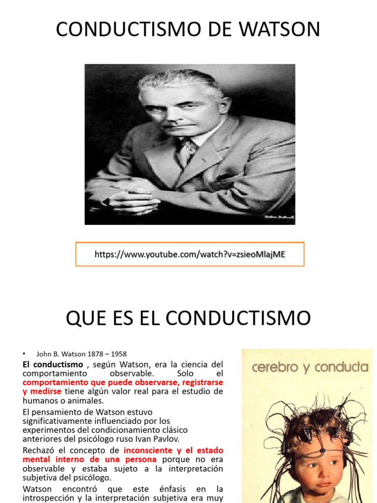 Conductismo de Watson 8 | PDF | Behaviorismo | Mielina