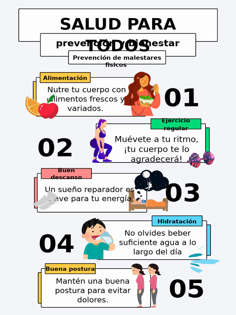 Flyer Salud y Bienestar Simple Turquesa | PDF