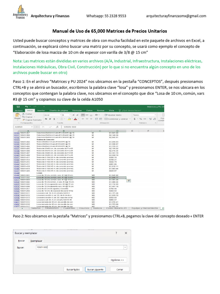 Manual de Uso de 65 Matrices | PDF