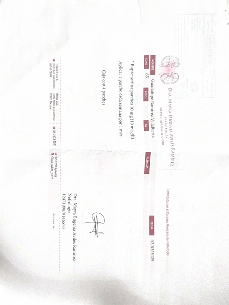 Buprenorfina Parches 10 MG (10 MCGH) | PDF