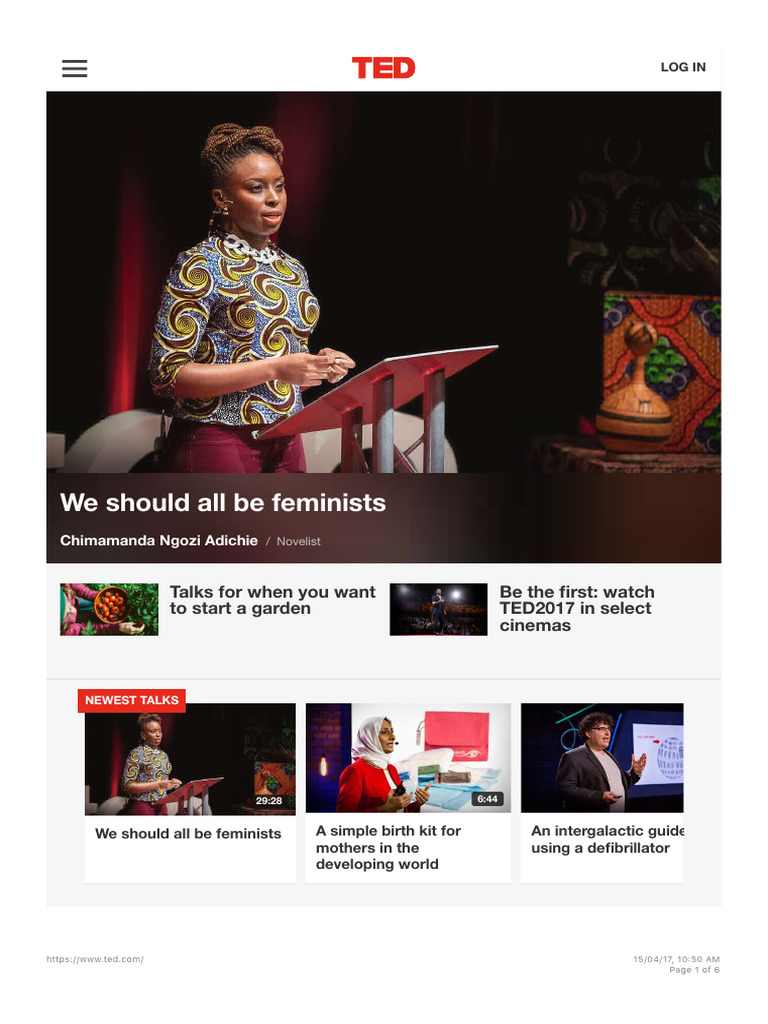 TED Ideas Worth Spreading | PDF