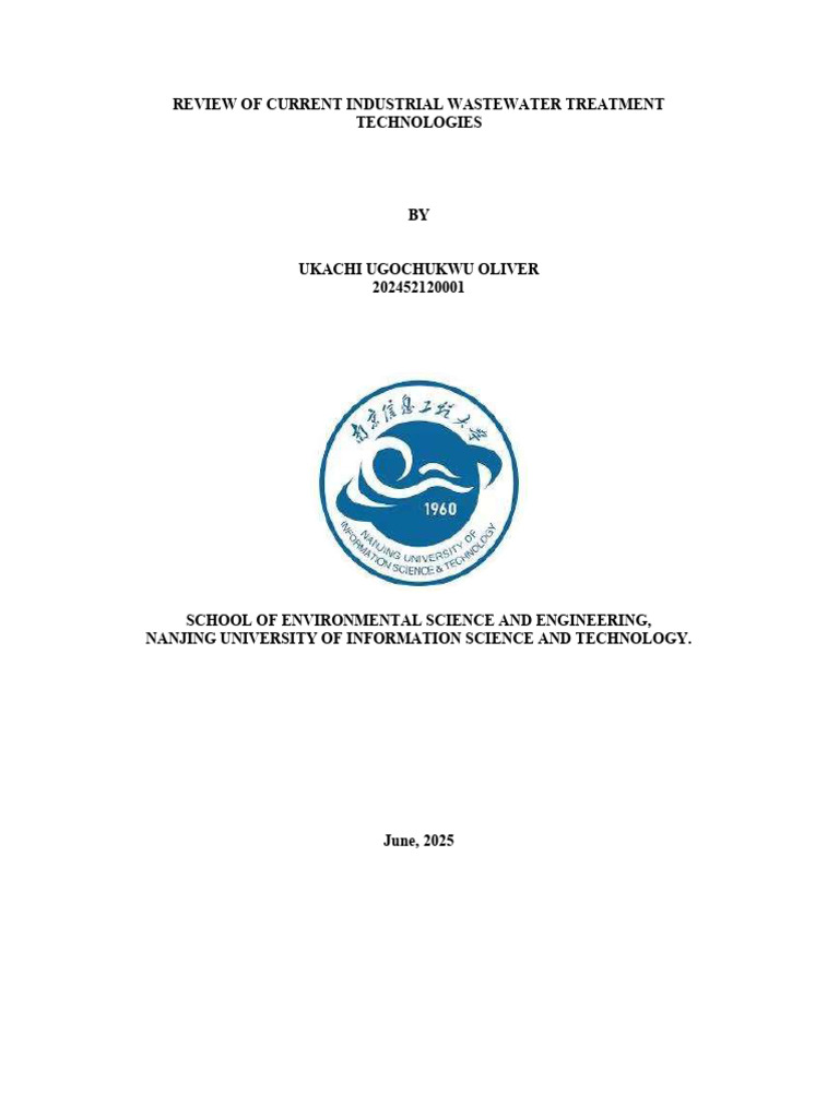 Review of Industrial Wastewater Treatment | PDF | Membrane | Anaerobic ...