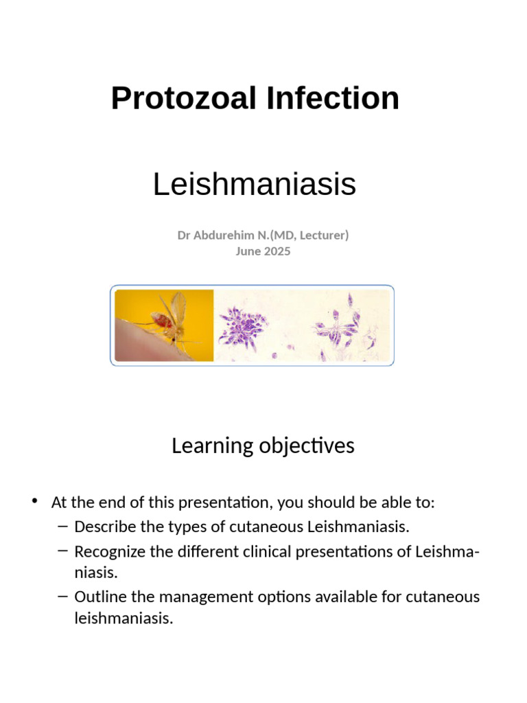 Protozoal Infections of The Skin | PDF | Medical Specialties | Diseases ...