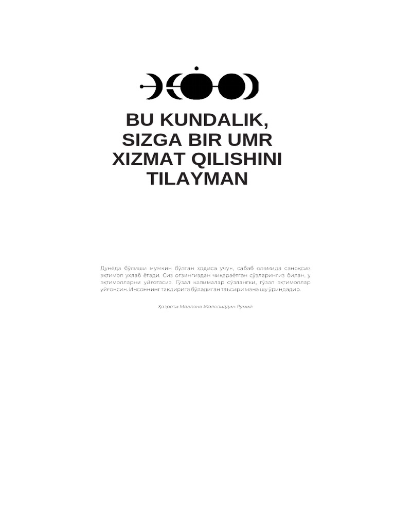 Bu Kundalik | PDF