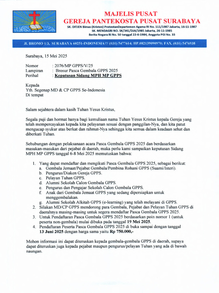 Up. MD&CP Gpps Se-Indonesia | PDF