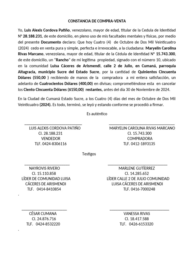 Compra Vent Alexis | PDF