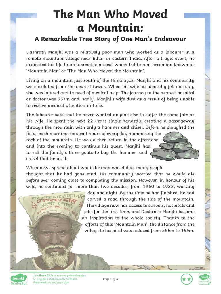 Dashrath Manjhi: The Mountain Man | PDF