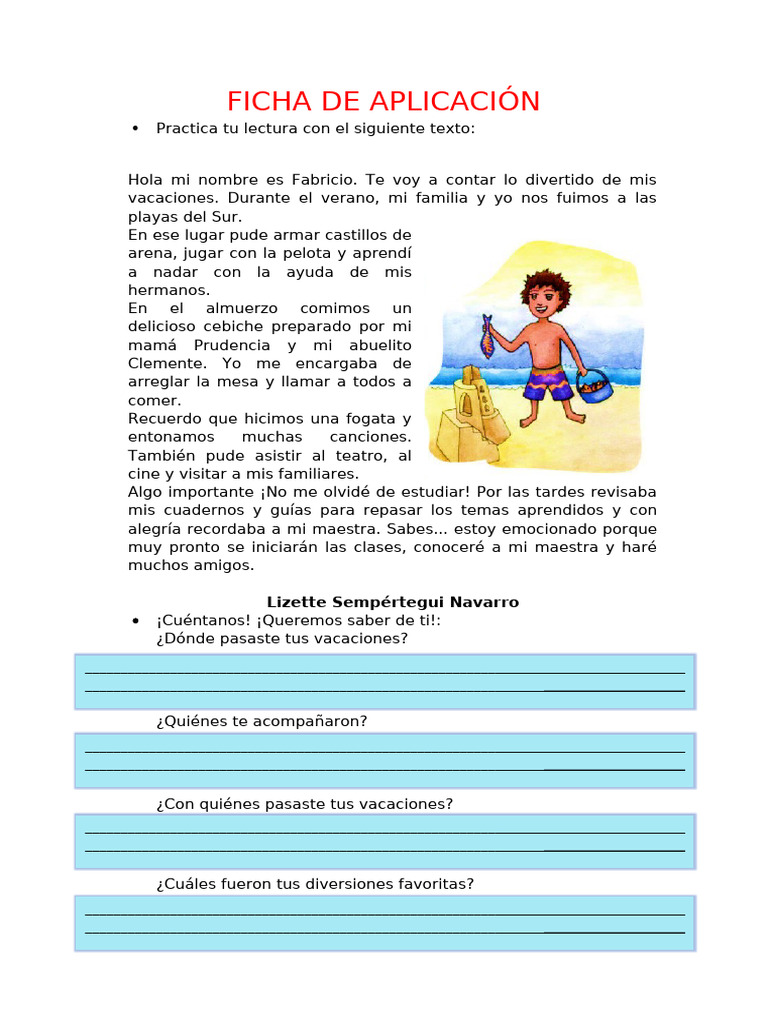 FICHA DE APLICACIÓN Comunicacion | PDF