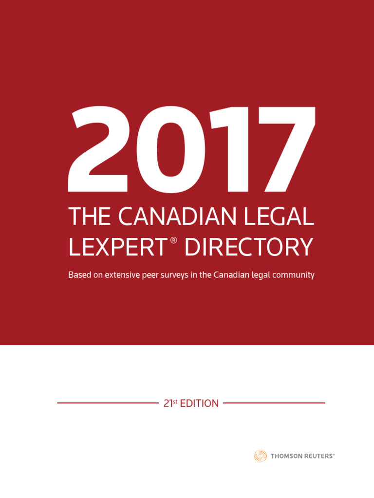 2017 Canadian Legal Lexpert Directory | PDF | Lawyer | Workers ...
