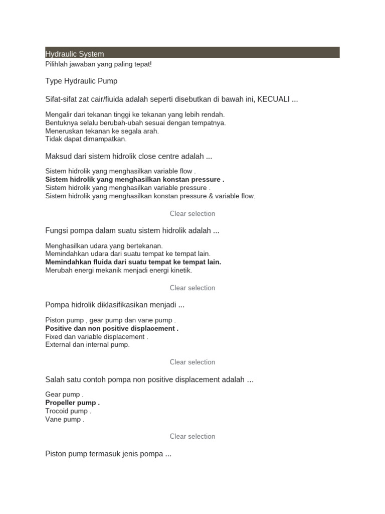 Hydraulic System | PDF