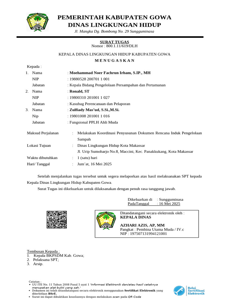 ST DLH Makassar | PDF