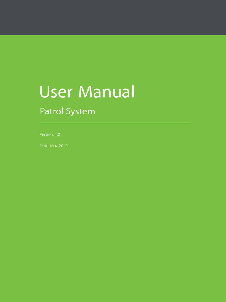 Patrol System User Manual 1.0 | PDF | Microsoft Excel | Comma Separated ...