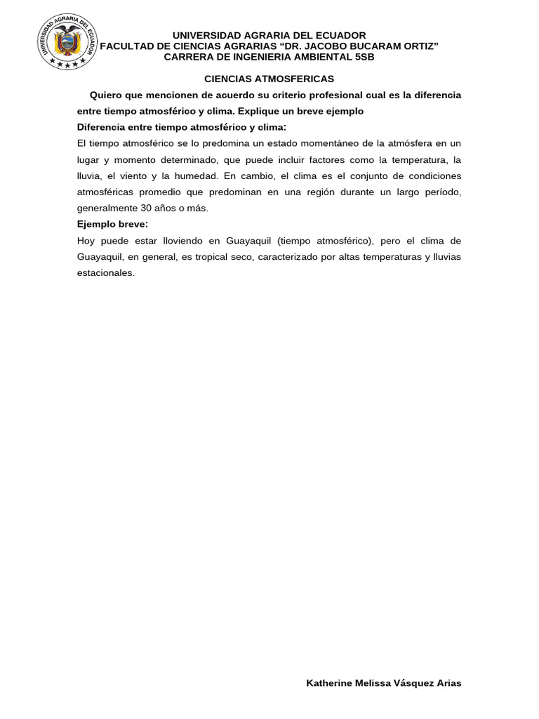 Ciencias Atmosfericas - Clase 1 | PDF