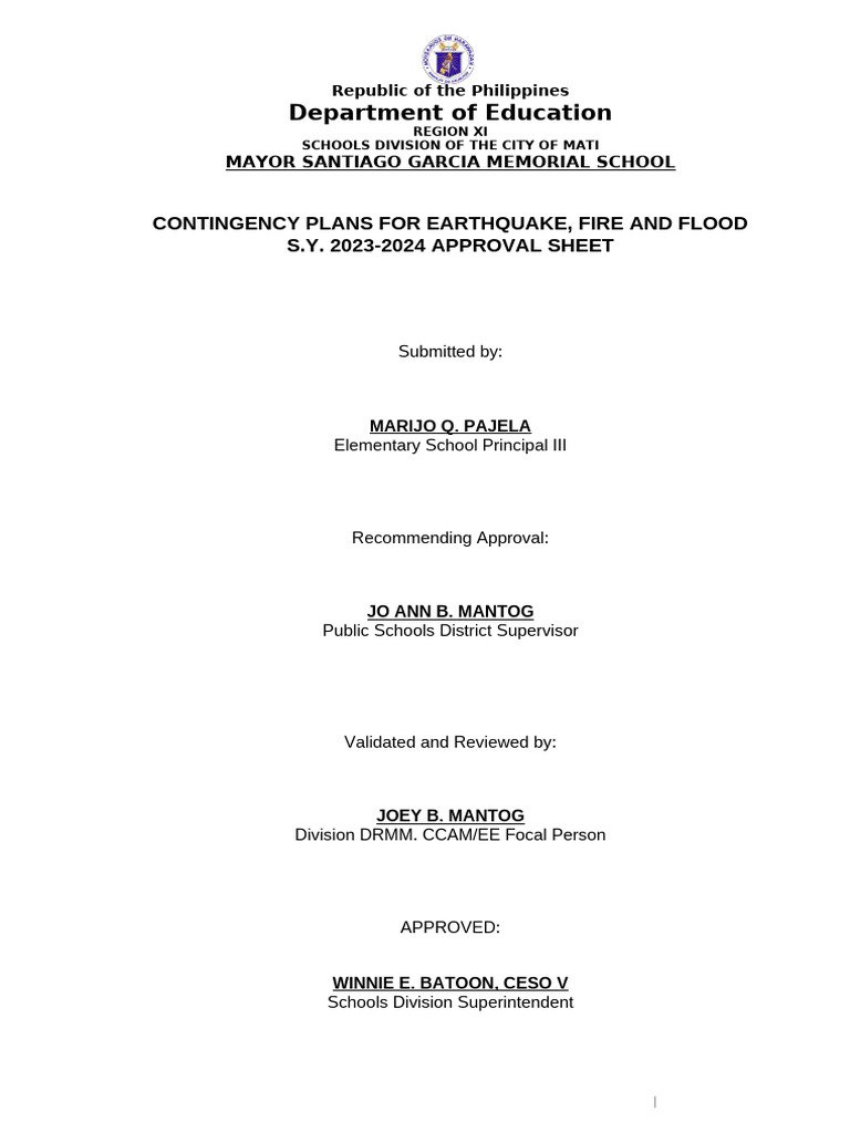 Approval Sheet - Sir Randy | PDF