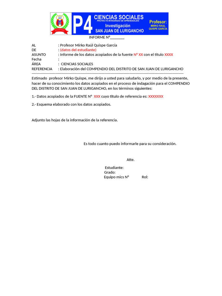 Informe Del p4 | PDF