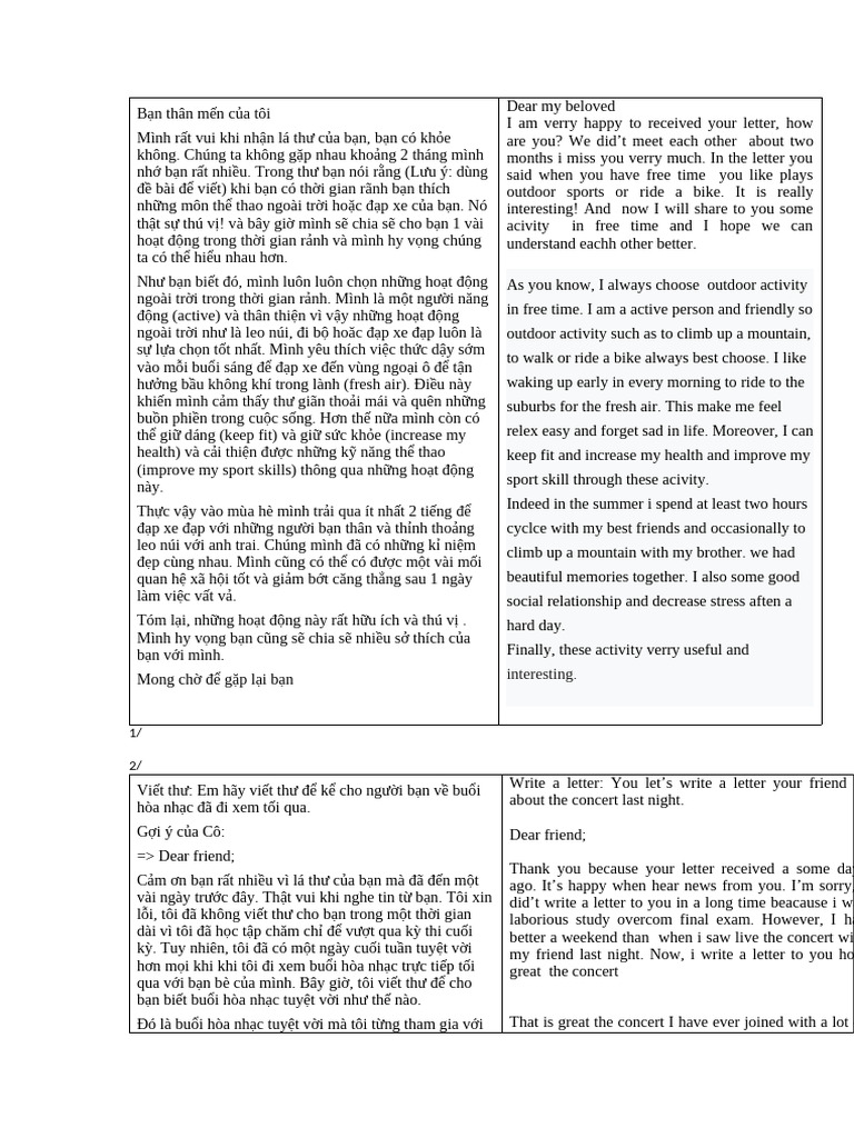 Bai Tap Dich Thu NC | PDF