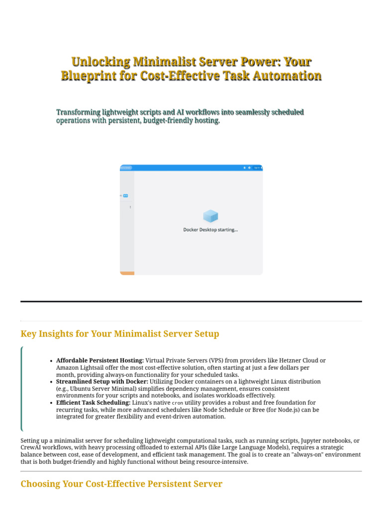 Article Minimalist Task Server Setup DFQPMKBN Raw True | PDF | Secure ...