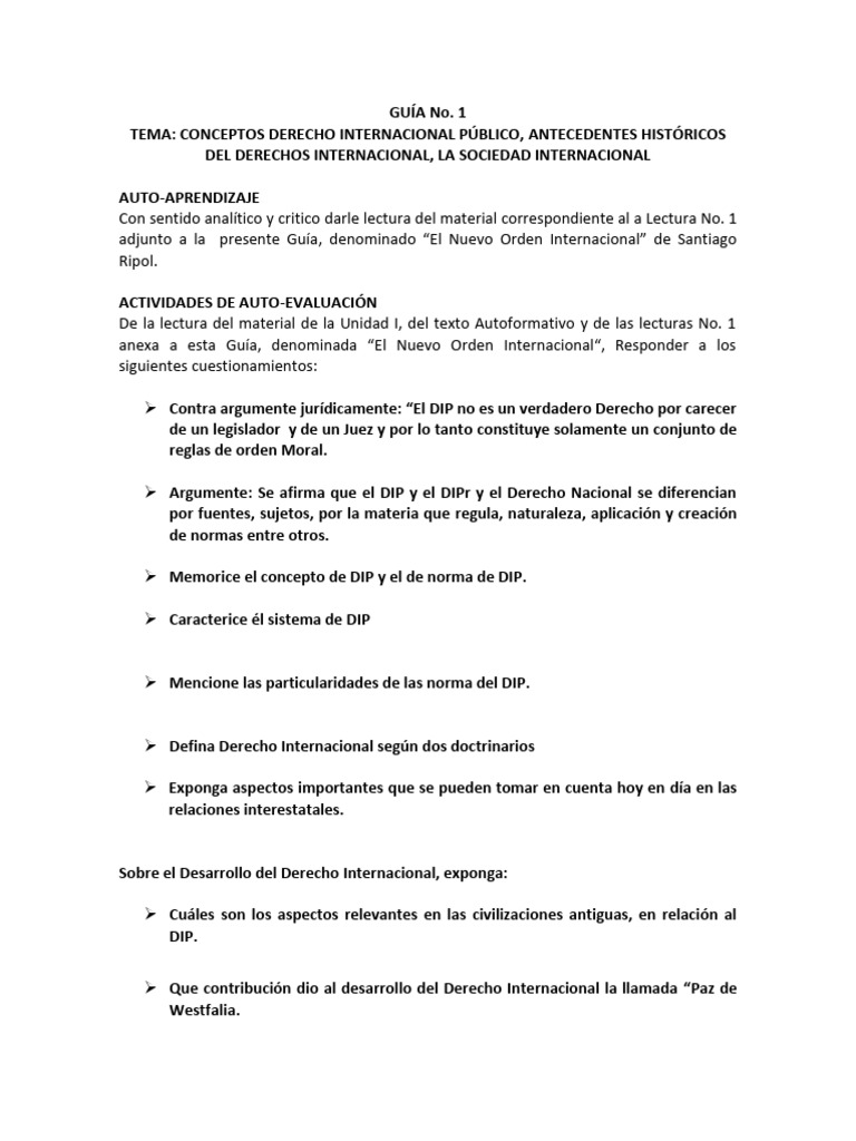 Guia Mediada Dipi Unidad I | PDF