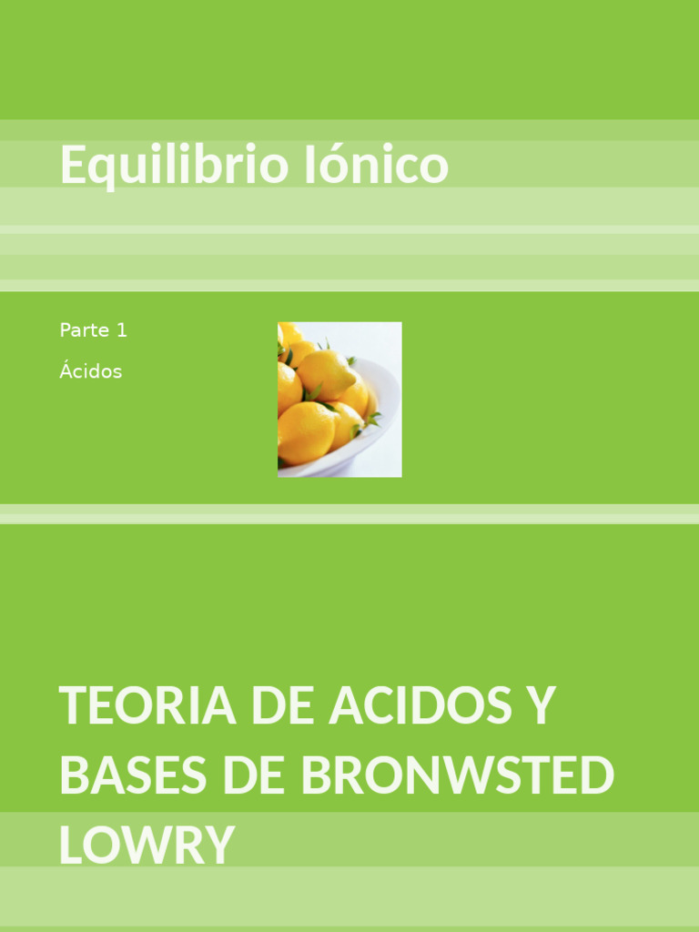 Equilibrio Ionico | PDF