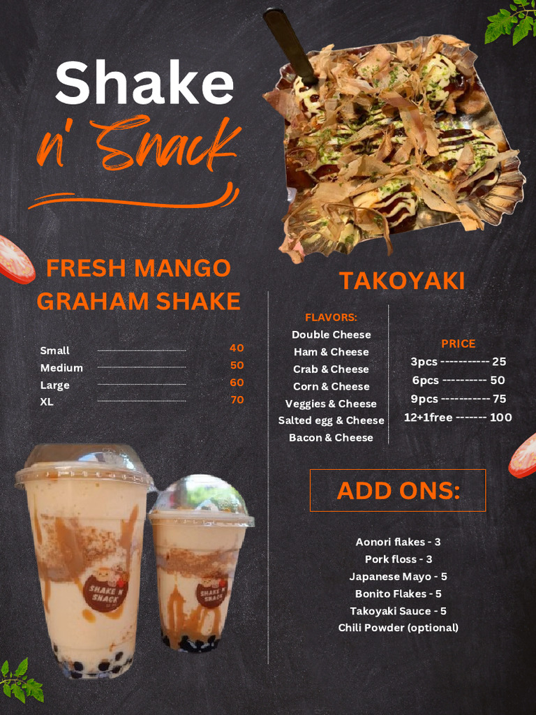 Black Orange Modern Burger Menu - 20250514 - 200215 - 0000 | PDF