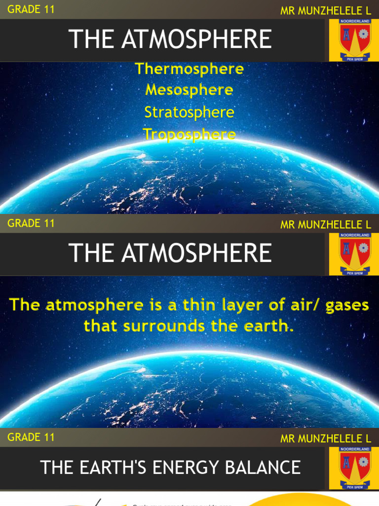 The Atmosphere. (Earth's Energy Balance) | PDF | Atmosphere Of Earth ...