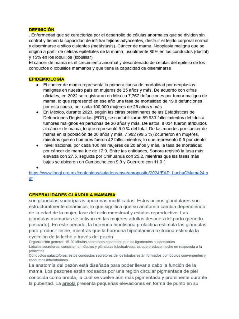 Expo Ca Mama | PDF | Pecho | Sistema linfático