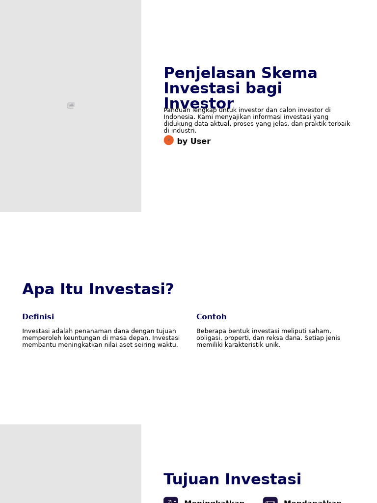Penjelasan Skema Investasi Bagi Investor | PDF