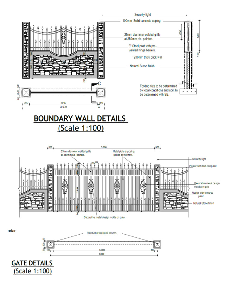 Perimeter Wall Designs | PDF