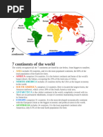 7 Continent Song | PDF | Continent | Earth Sciences