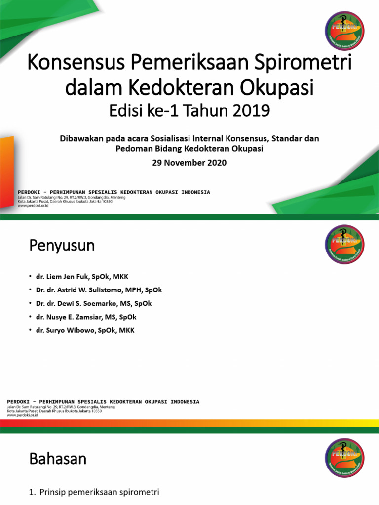Konsensus Spirometri 2019 | PDF