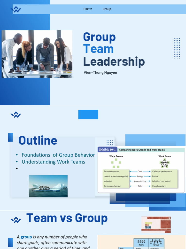 Chapter 10 Team, Team Work | PDF | Leadership | Skill