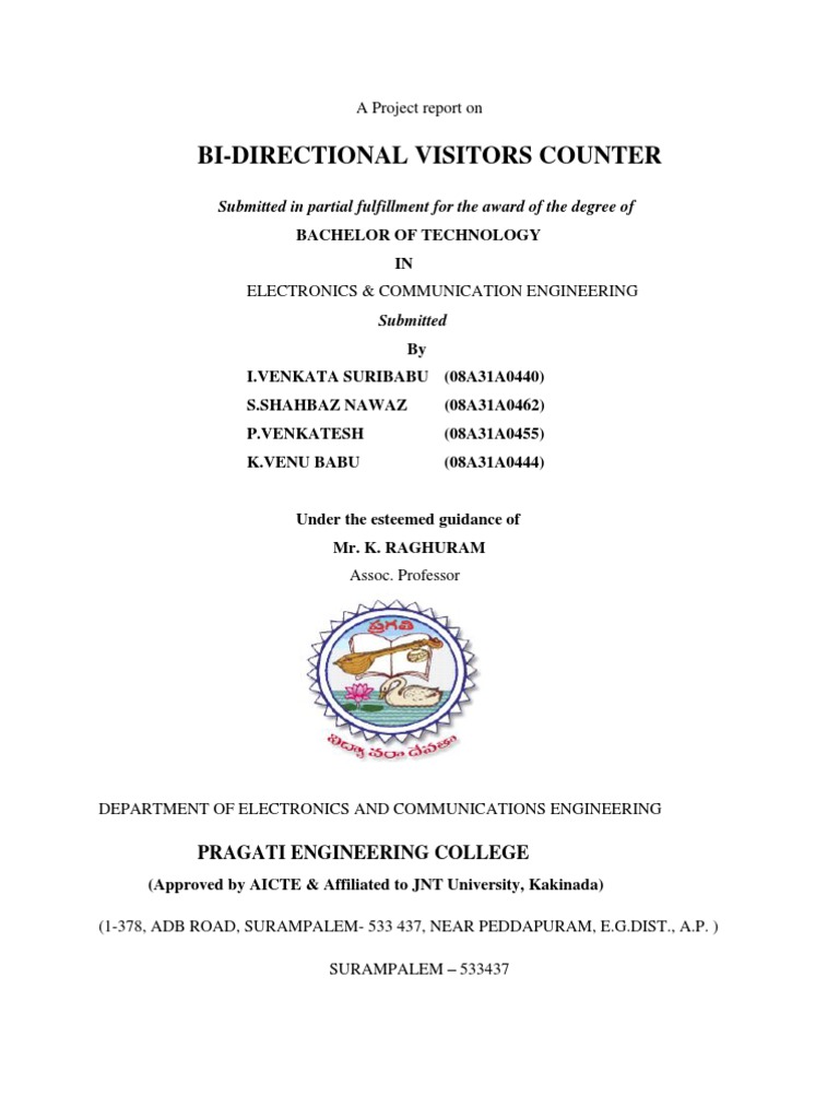Bi-Directional Visitors Counter | PDF | Rectifier | Transformer