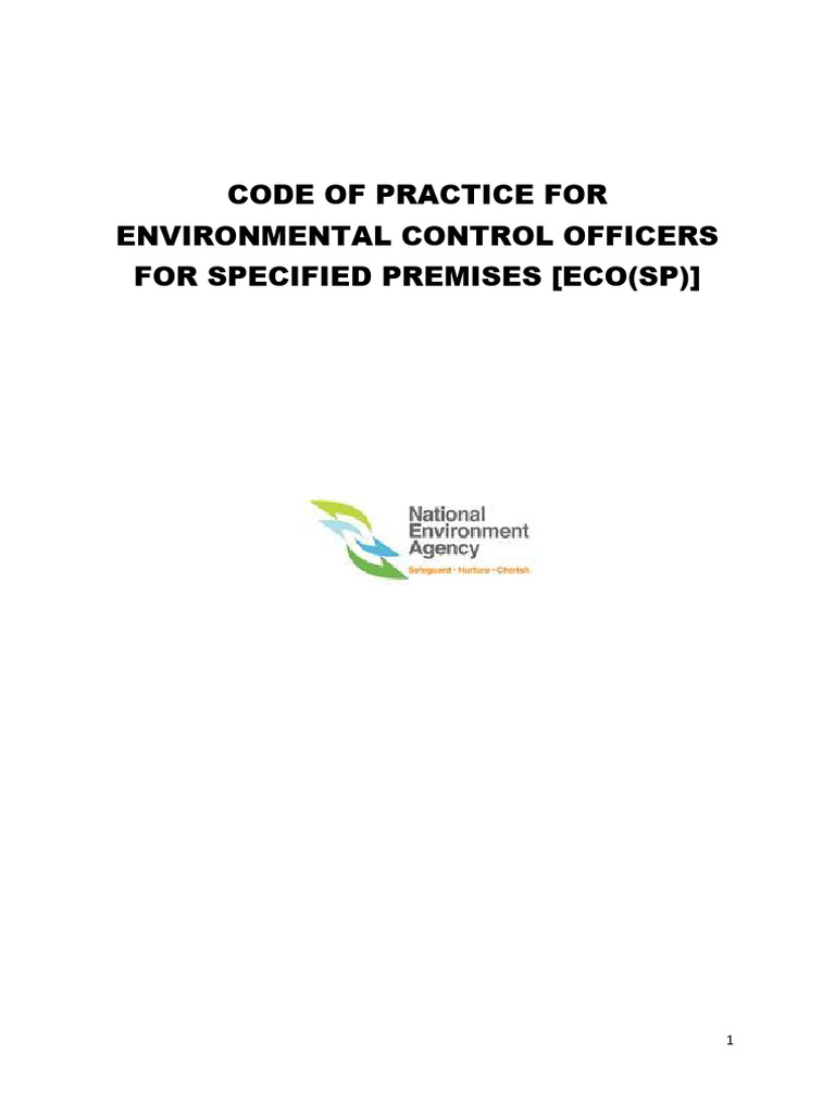 Code of Practice for Environmental Control Officers | PDF | Waste ...