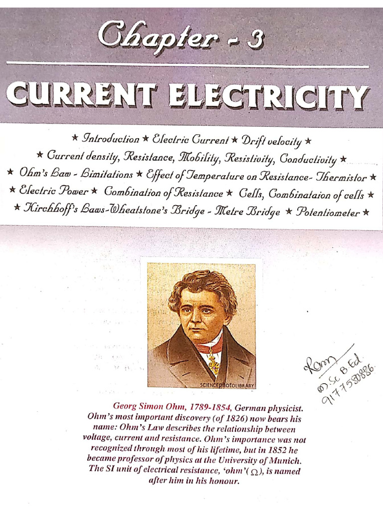 6.Current Electricity | PDF