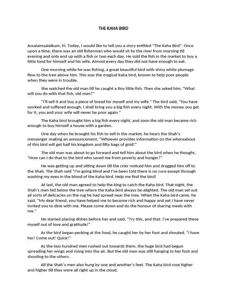 The Kaha Bird | PDF