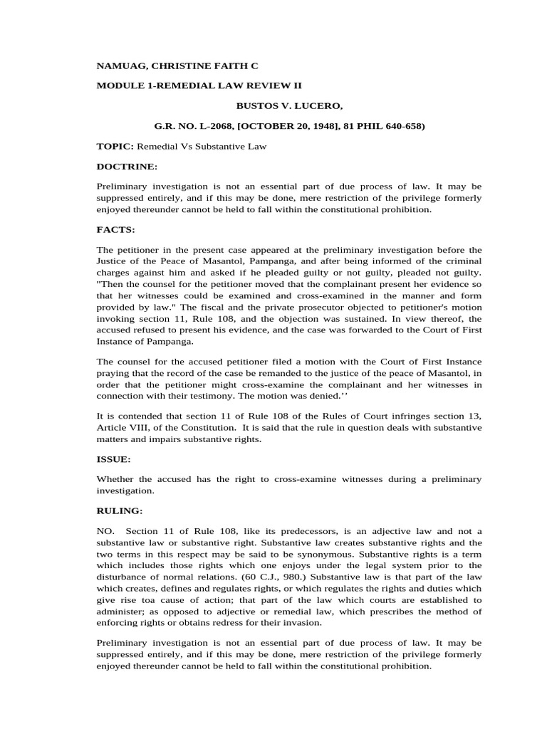 Module 1 Case Digest Pdf Plea Bargain Plea