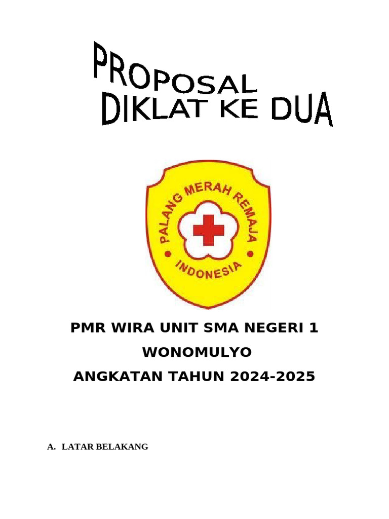 Diklat PMR Wira SMA Negeri 1 Wonomulyo | PDF