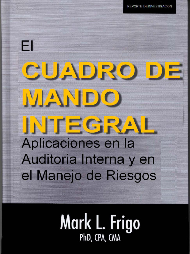 Balanced Scorecard - Mark Frigo | PDF | Calidad (comercial) | Auditoría