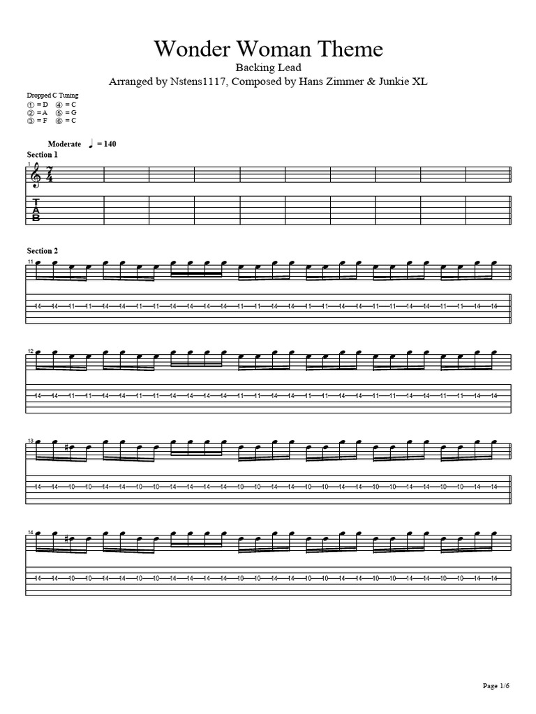 Backing Lead - Wonder Woman | PDF