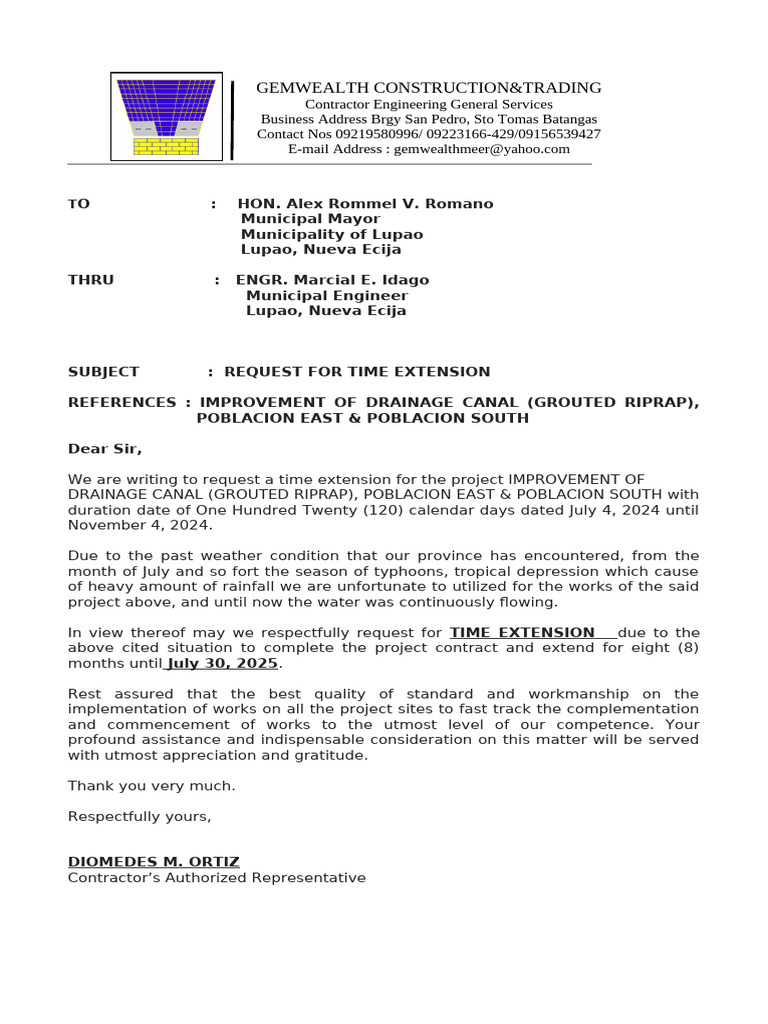 Extension Letter | PDF