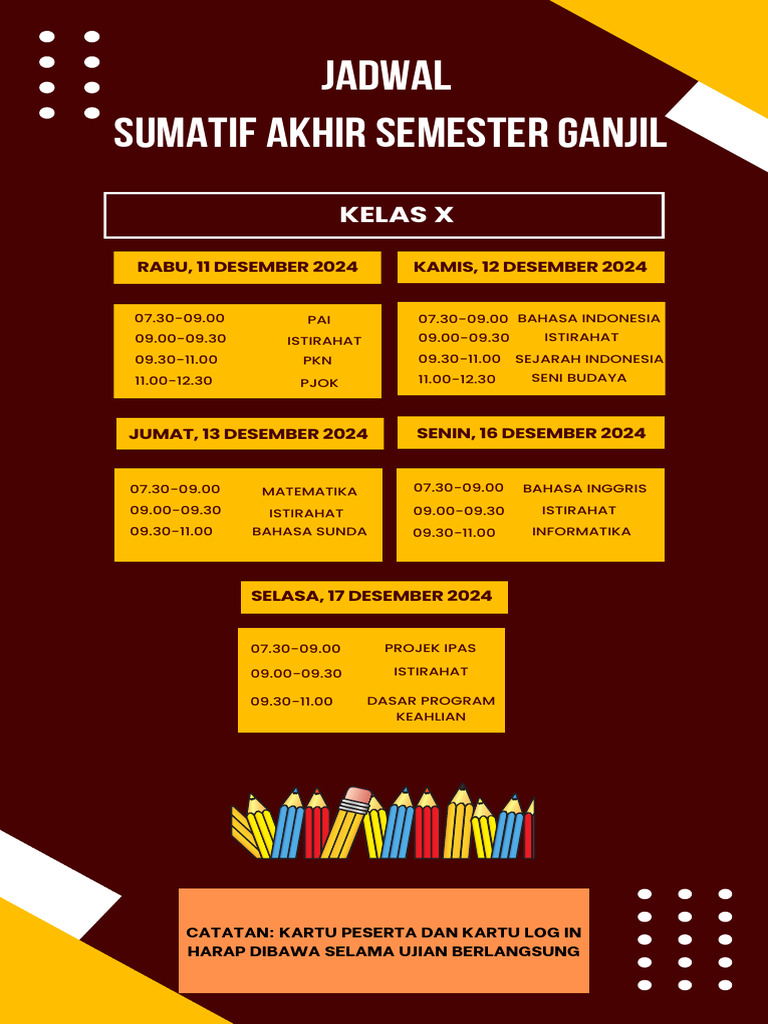 Jadwal Sas X | PDF