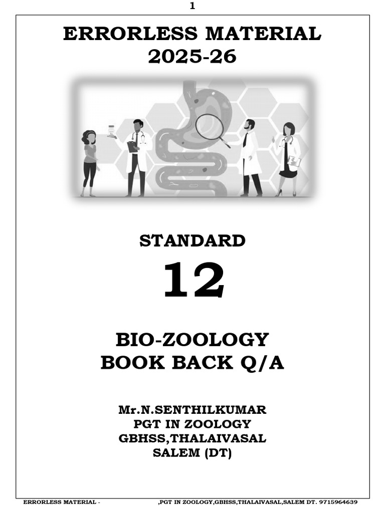 12 Bio-Zoo em | PDF | Menstrual Cycle | Operon