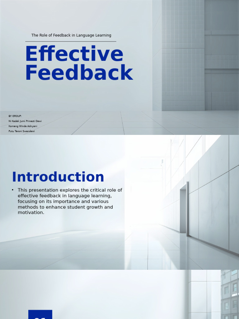 Effective Feedback | PDF | Learning | Language Acquisition